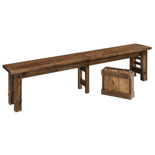 Columbus Extendable Bench | Amish Tables Hardwood Benches