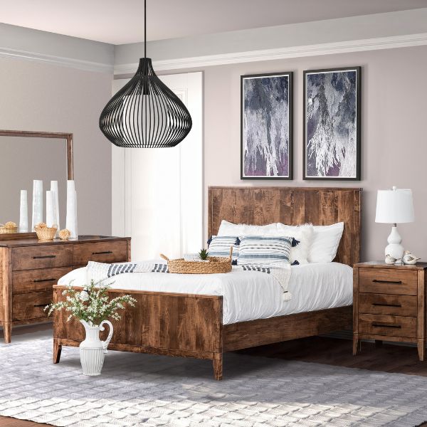 Sandalwood 5 Piece Bedroom Collection | Amish Solid Wood Furniture