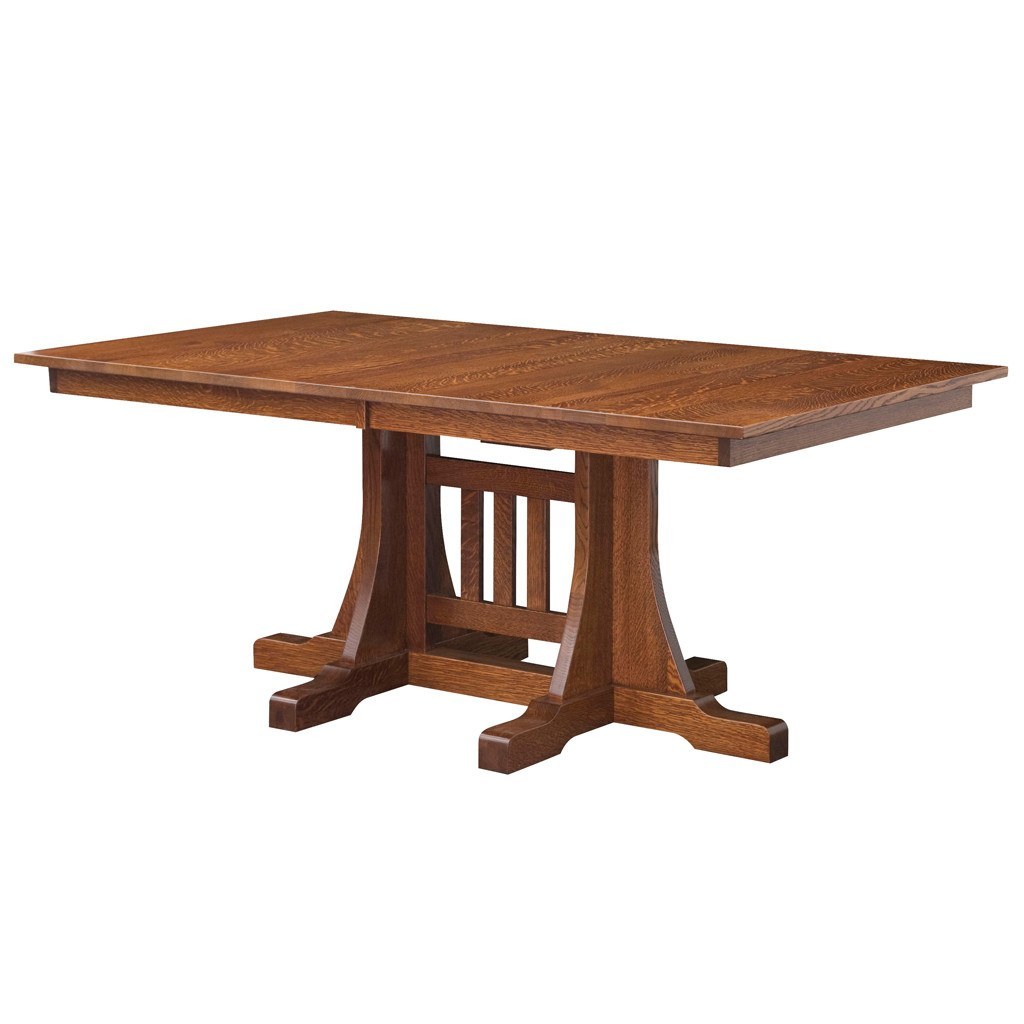 Ridgecrest Trestle Extension Table | Amish Solid Wood Tables